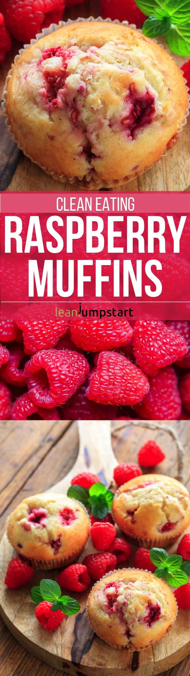 Easy raspberry muffin recipe - a healthy party food loaded with fiber