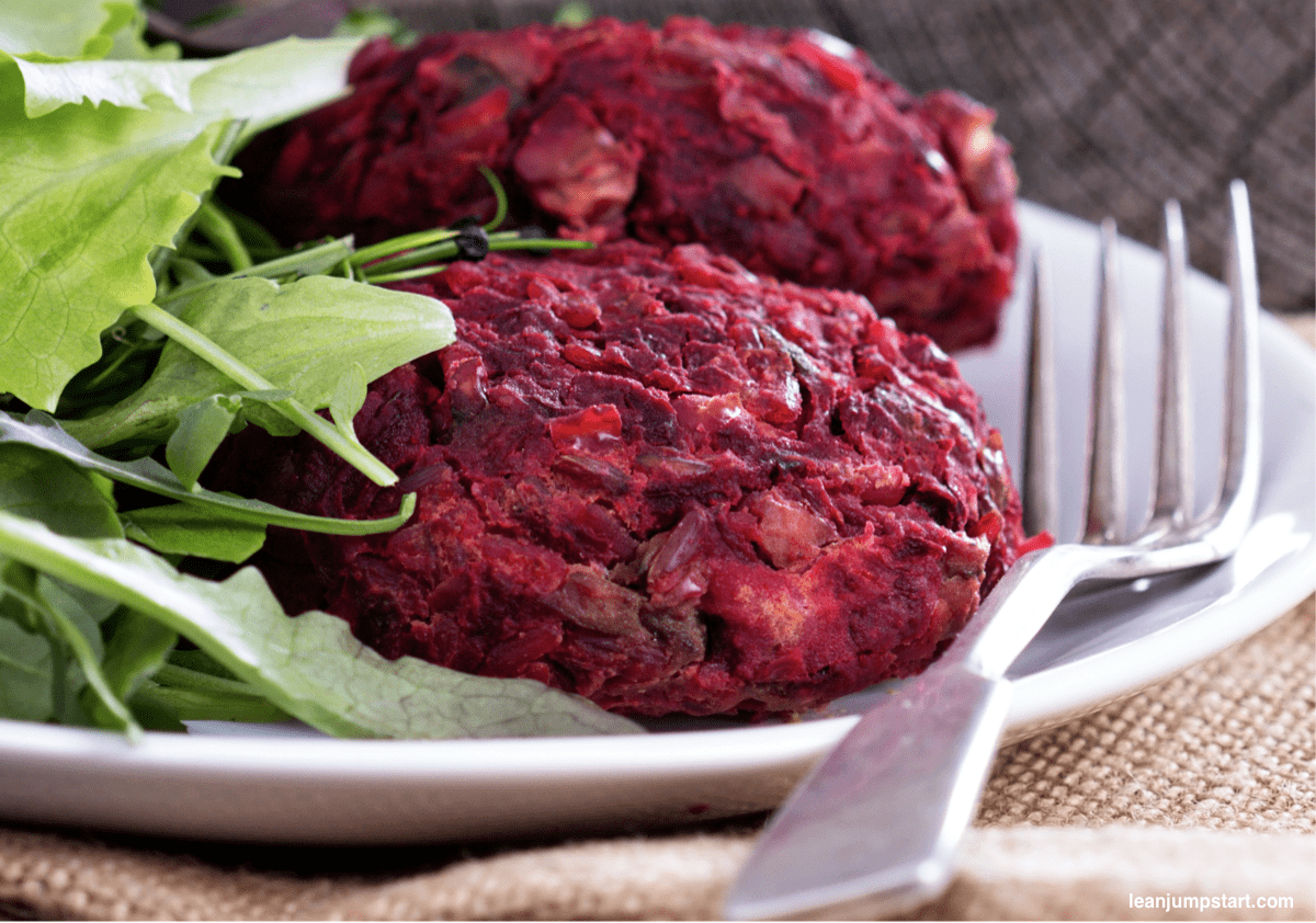 Red Beet Burger: Oven-Baked Veggie Burger - Easy and Delicious