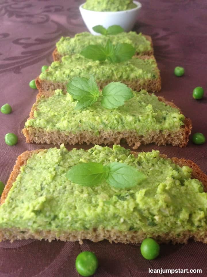 Mint pea dip - This easy green peas recipe is a keeper