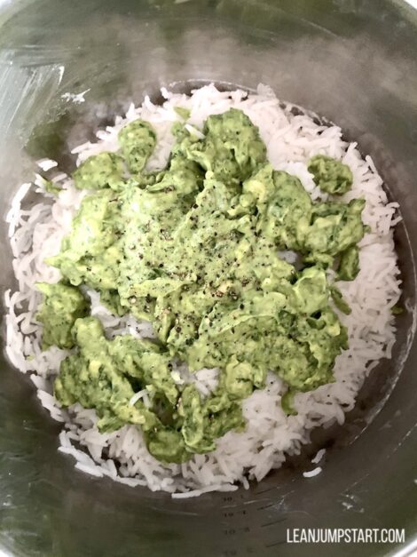 Cilantro lime rice with avocado - quick, tasty and easy