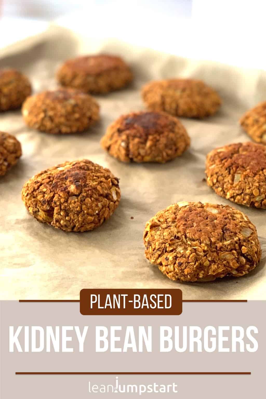 Spicy Kidney bean burger recipe (easy and oven-baked)